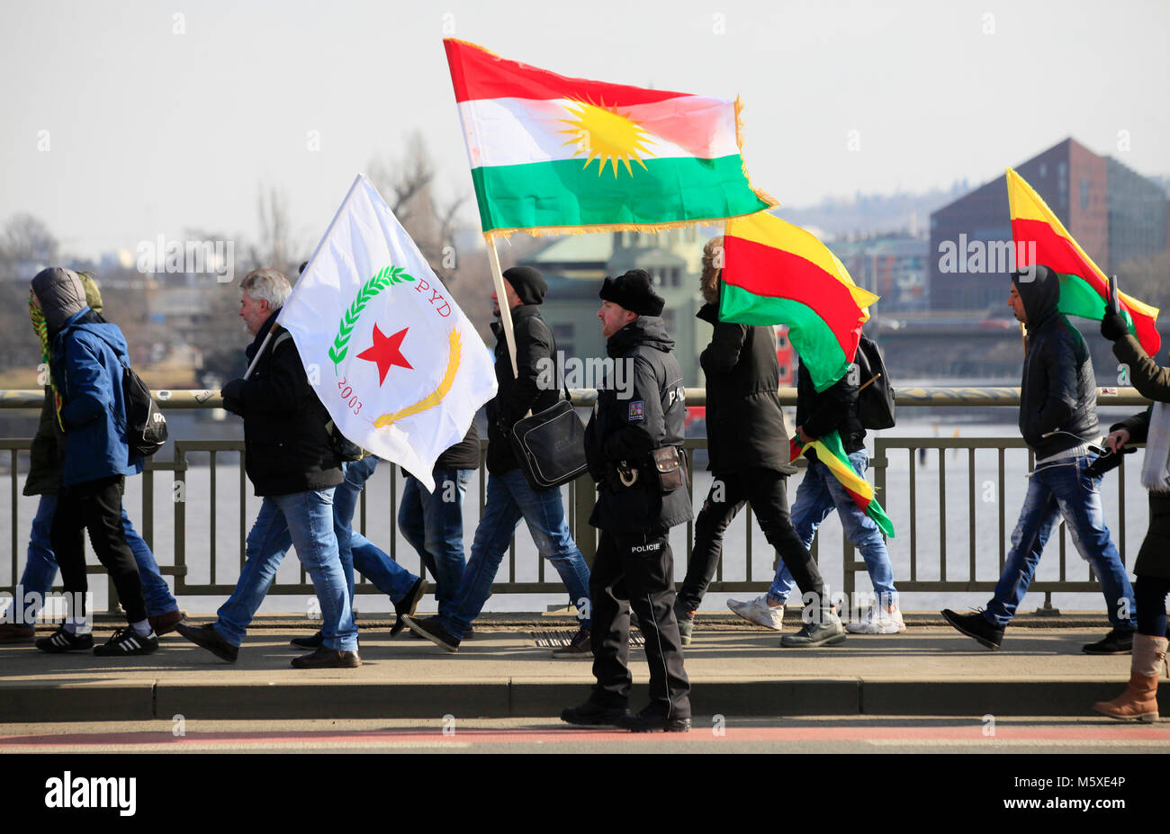 Prague, Czech Republic. 26th Feb, 2018. Some 200 supporters of Saleh ...