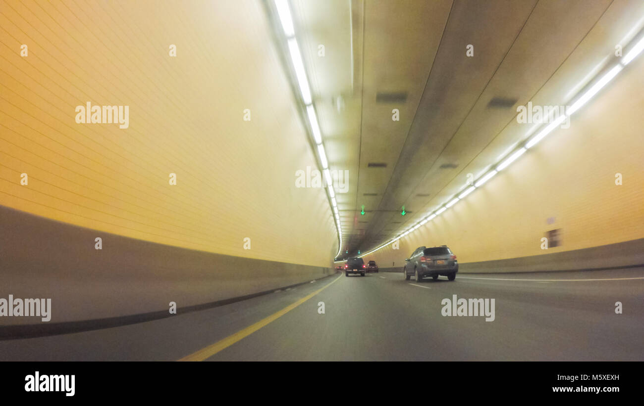 Driving through Mountain terrain in the Winter Stock Photo - Alamy