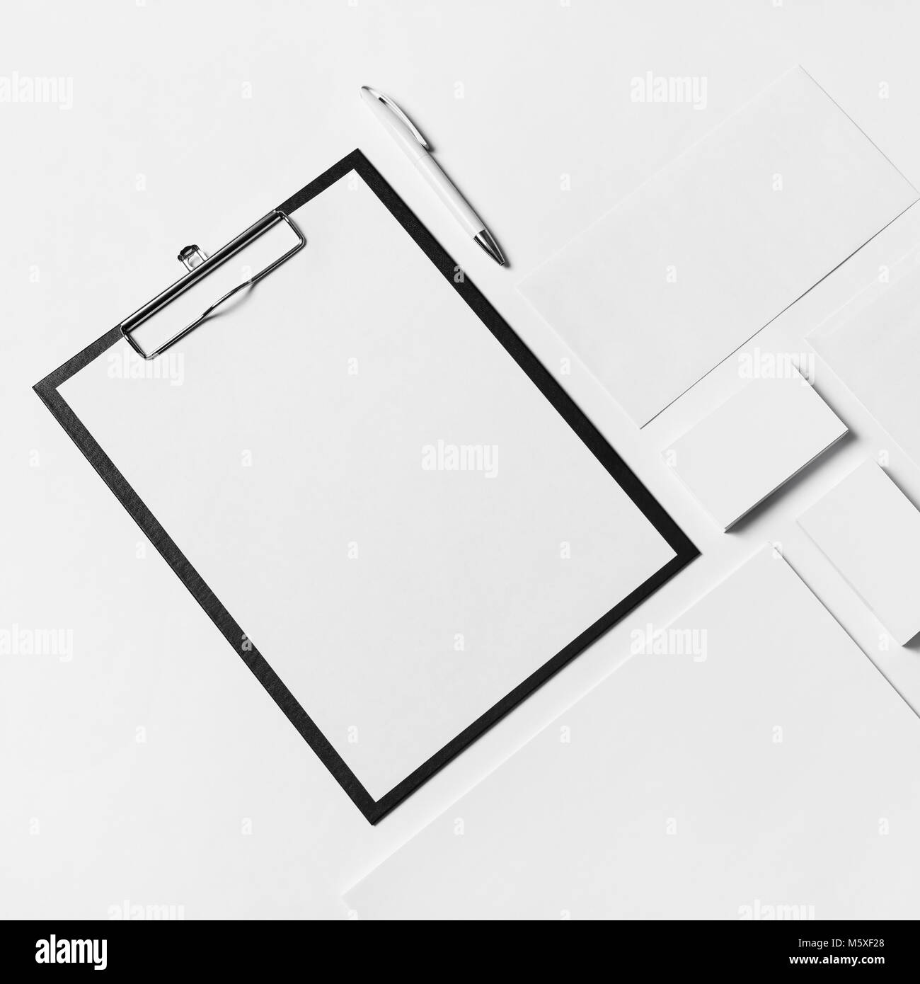 Branding stationery mockup. Blank objects for placing your design. Flat ...