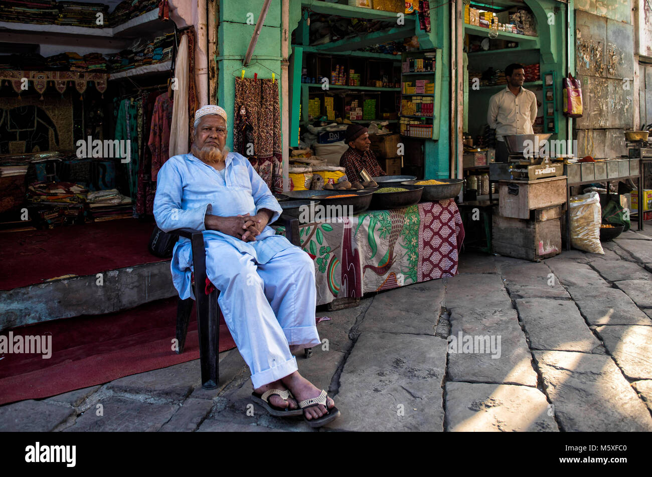 Indian muslim merchant hi-res stock photography and images - Alamy