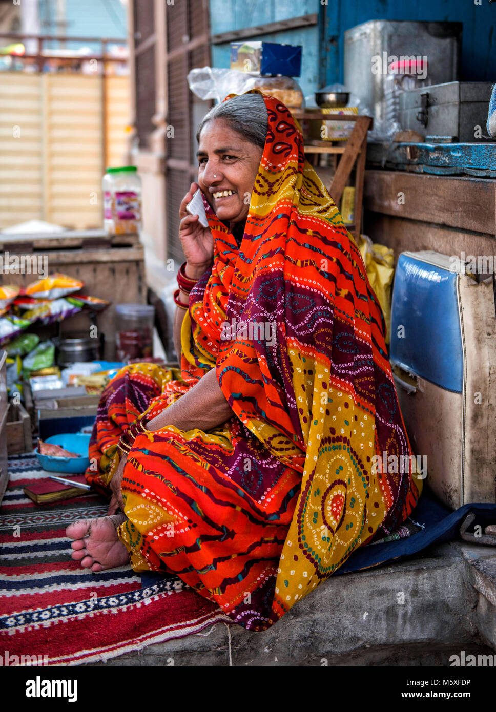 Indian shopkeeper smiling hi-res stock photography and images - Alamy