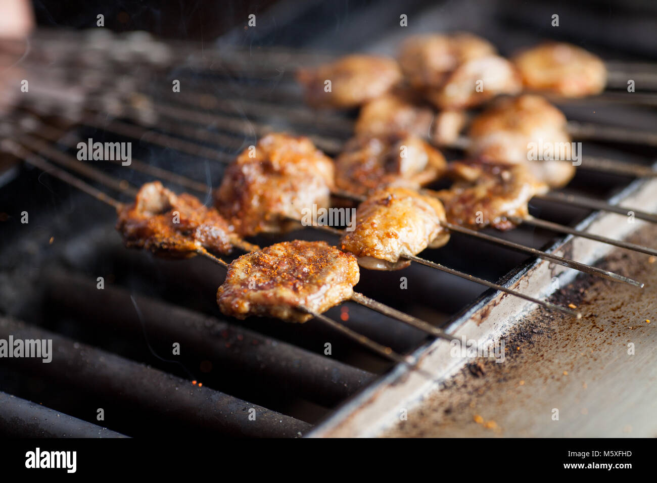 Chinese roasted lamb kebabs, Xinjiang cuisine Stock Photo - Alamy