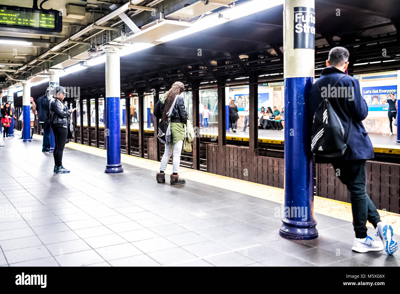 Train Platform Waiting Phones High Resolution Stock Photography and ...
