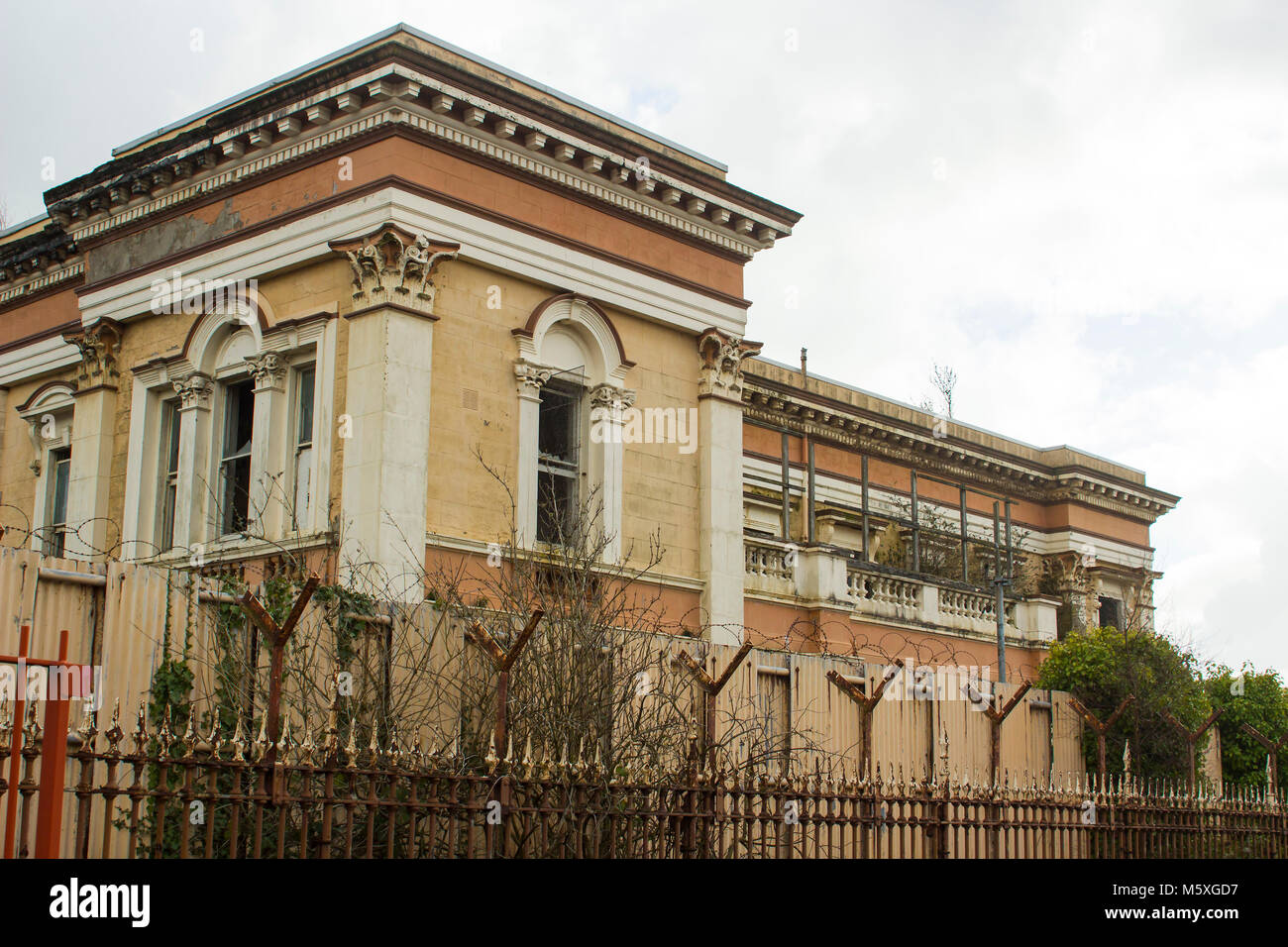 The ruins of the historic Crumlin Road courthouse in Belfast Northern ...