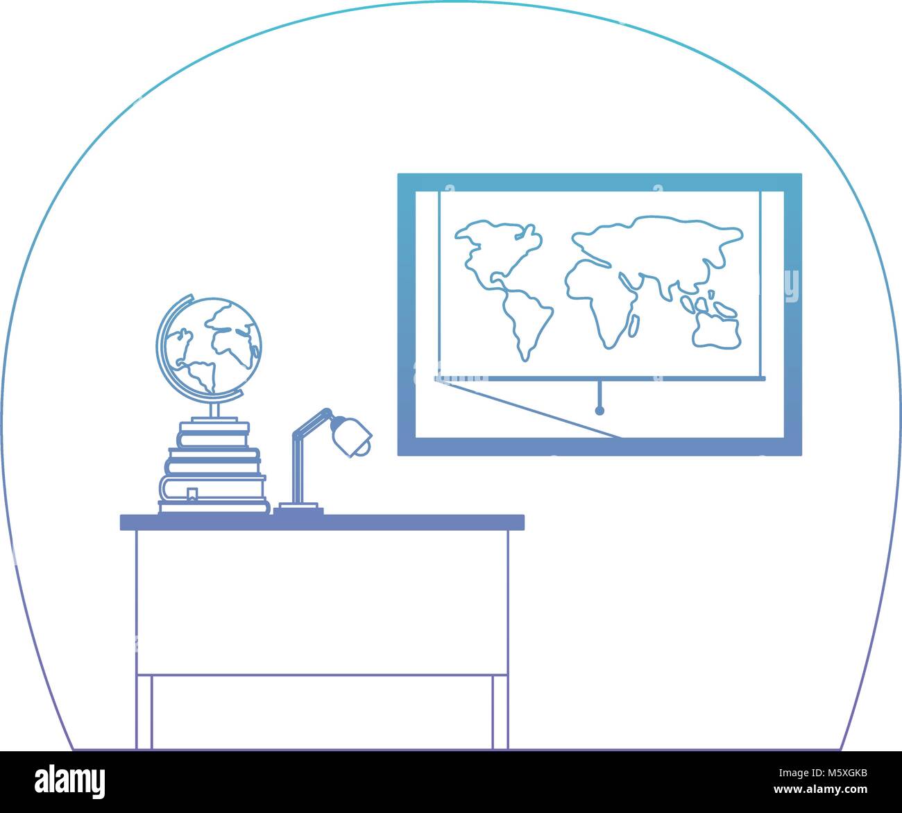 geography class room scene icon Stock Vector Image & Art - Alamy