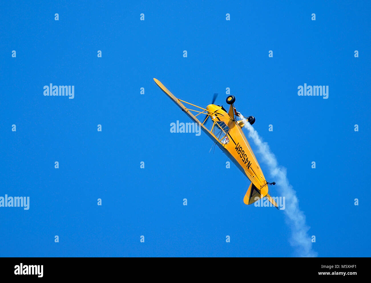 Aerodrome Air Show pilot perform a show Stock Photo - Alamy