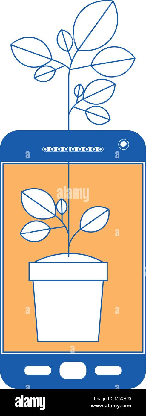 Plant screen Stock Vector Images - Alamy