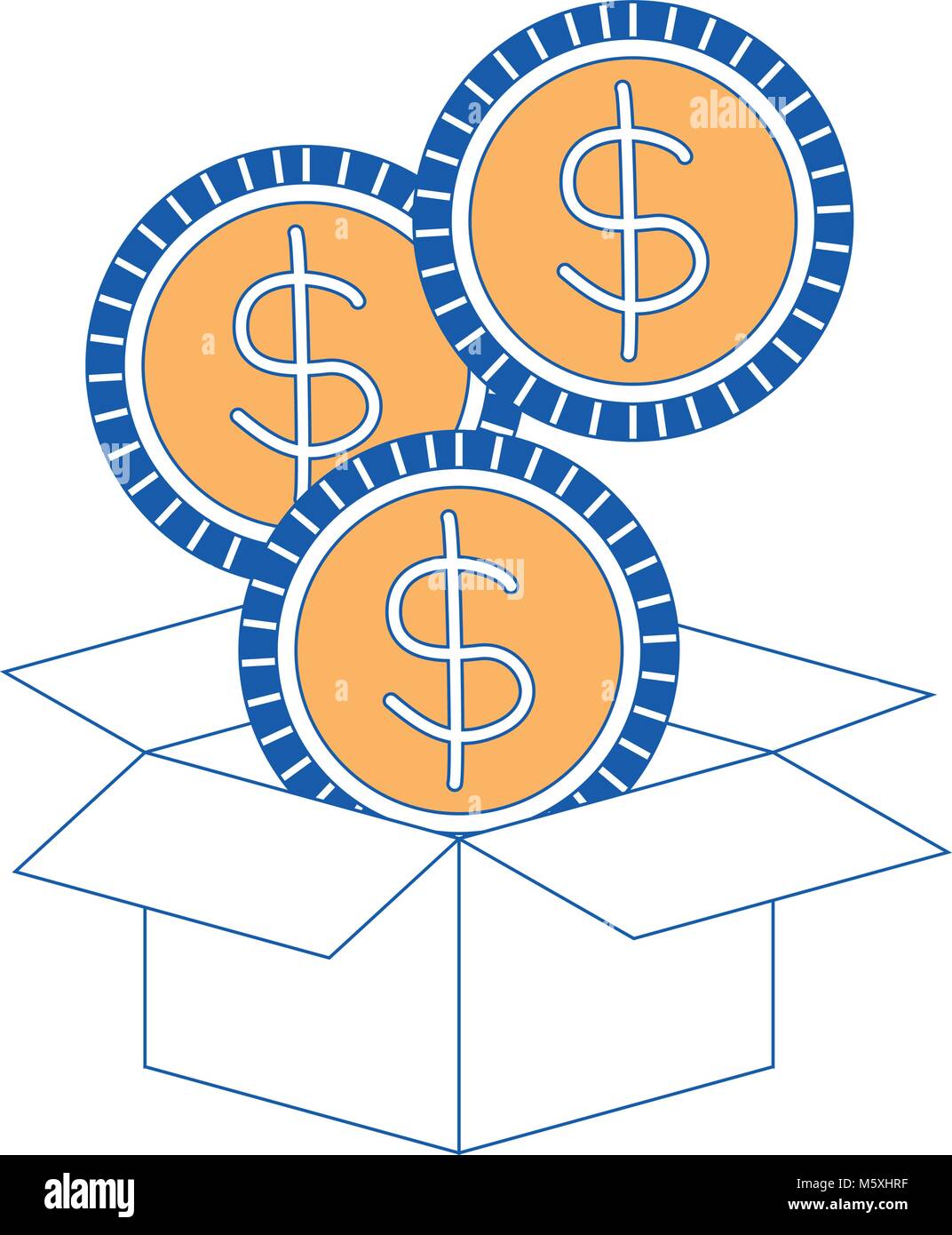 Pound sign money box Stock Vector Images - Alamy
