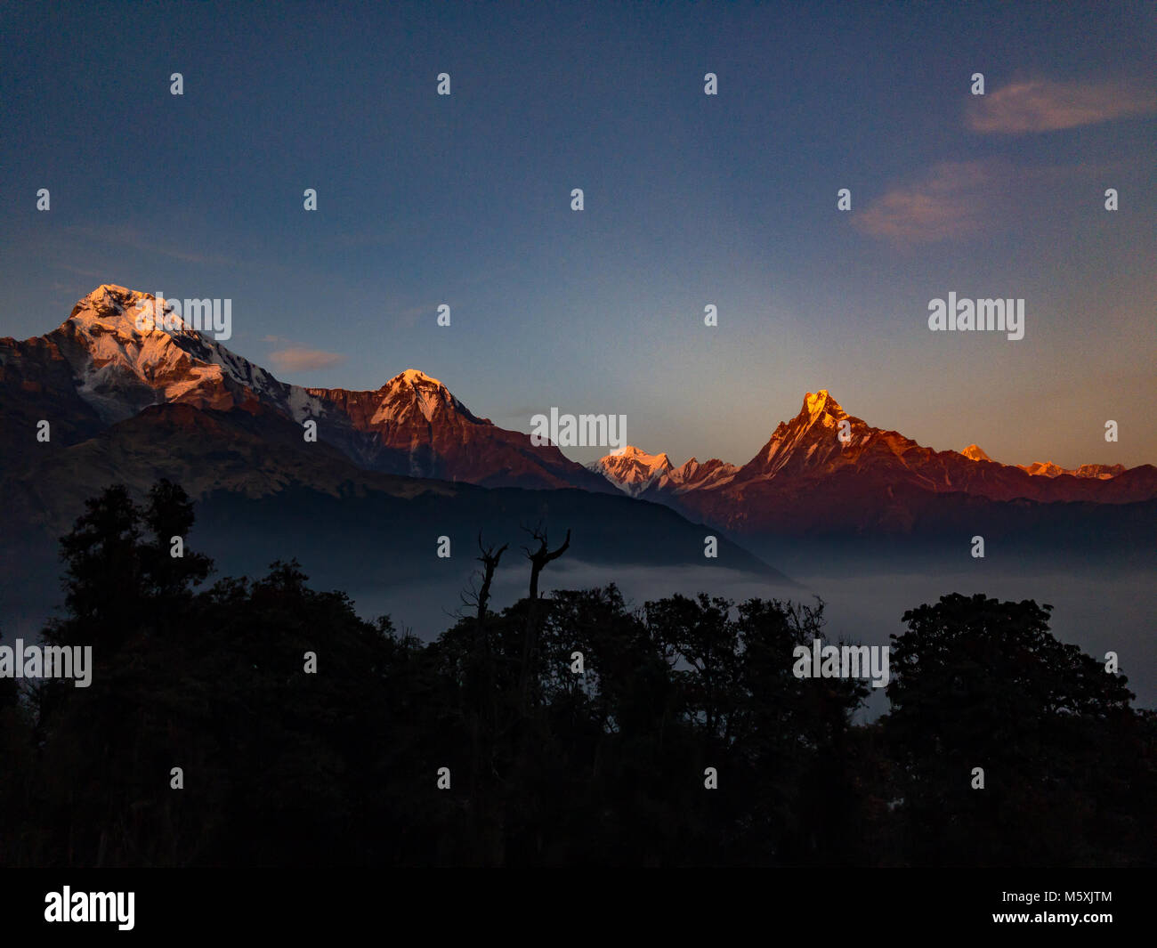 The stunning views of the Annapurna range while trekking to Annapurna ...