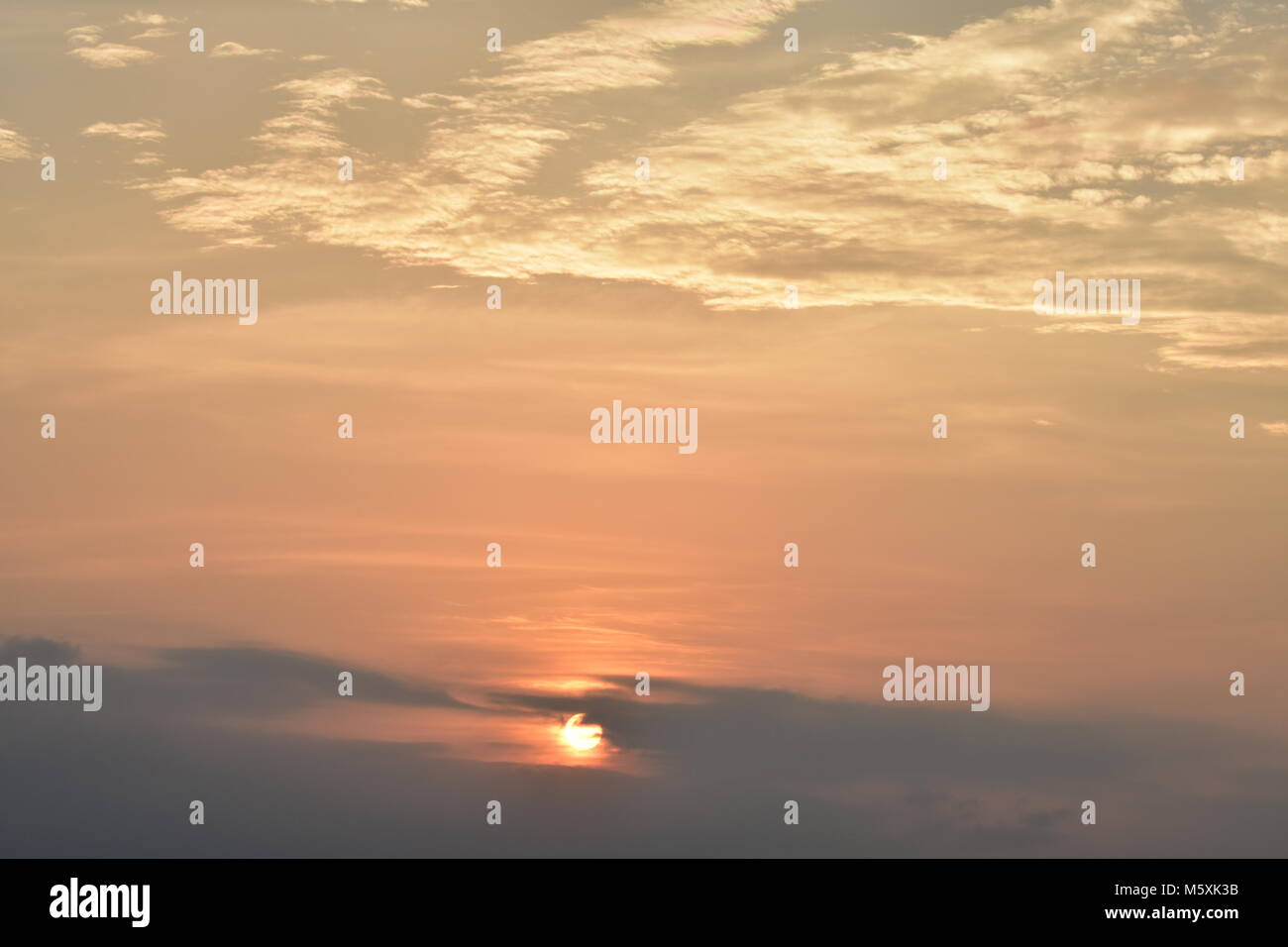 At Day-End. The Sky's Unique Beauty At Sunset Stock Photo - Alamy
