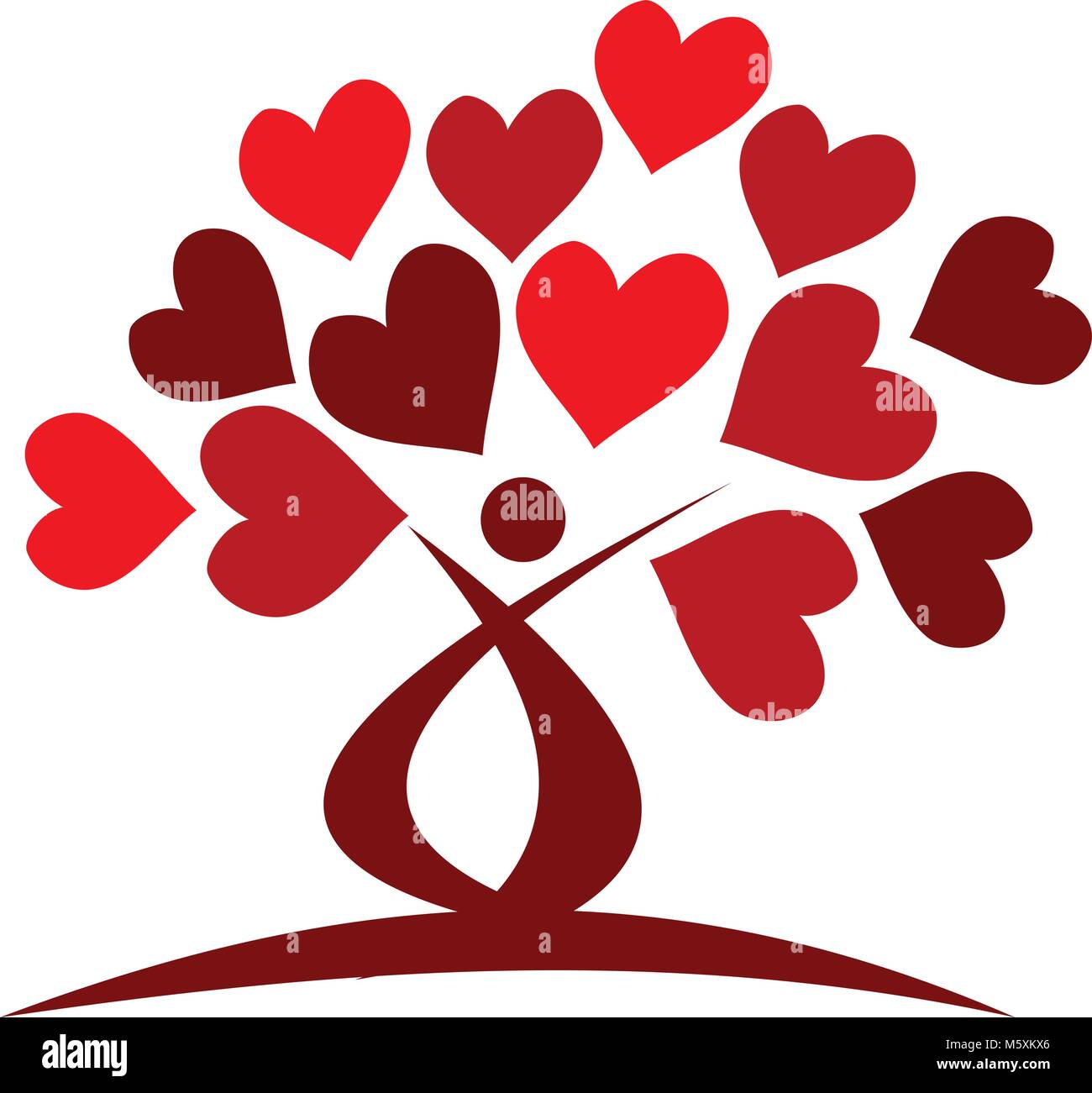 Tree of Love Stock Vector Image & Art - Alamy