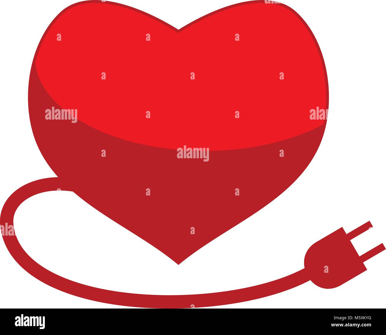Heart Plug Logo Design Template Vector Stock Vector Image & Art - Alamy