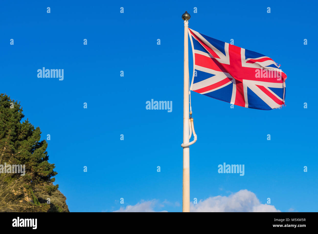 British flag waving hi-res stock photography and images - Alamy
