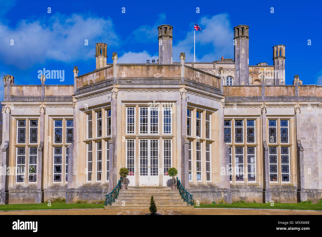 Highcliffe Castle traditional architecture in Christchurch, UK Stock ...
