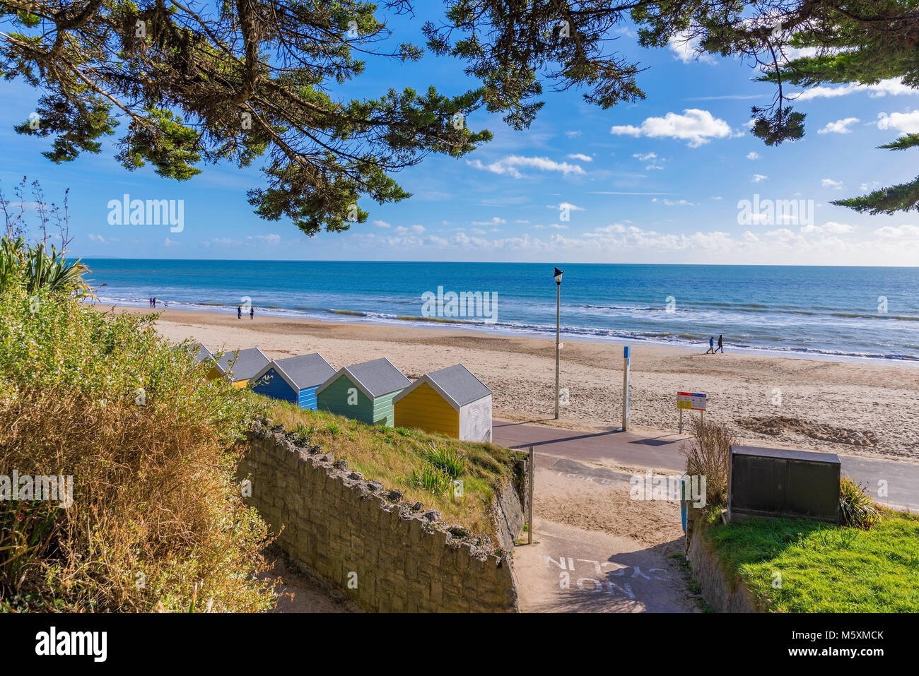 View of Bournemouth beach and nature in England Stock Photo - Alamy