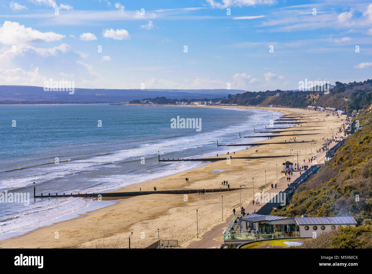 Bournemouth beach view in England Stock Photo - Alamy