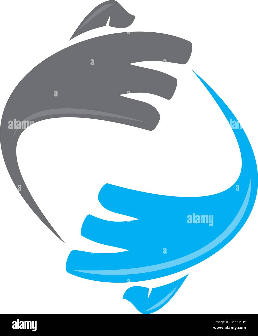 Two Hand Rotate Stock Vector Image & Art - Alamy