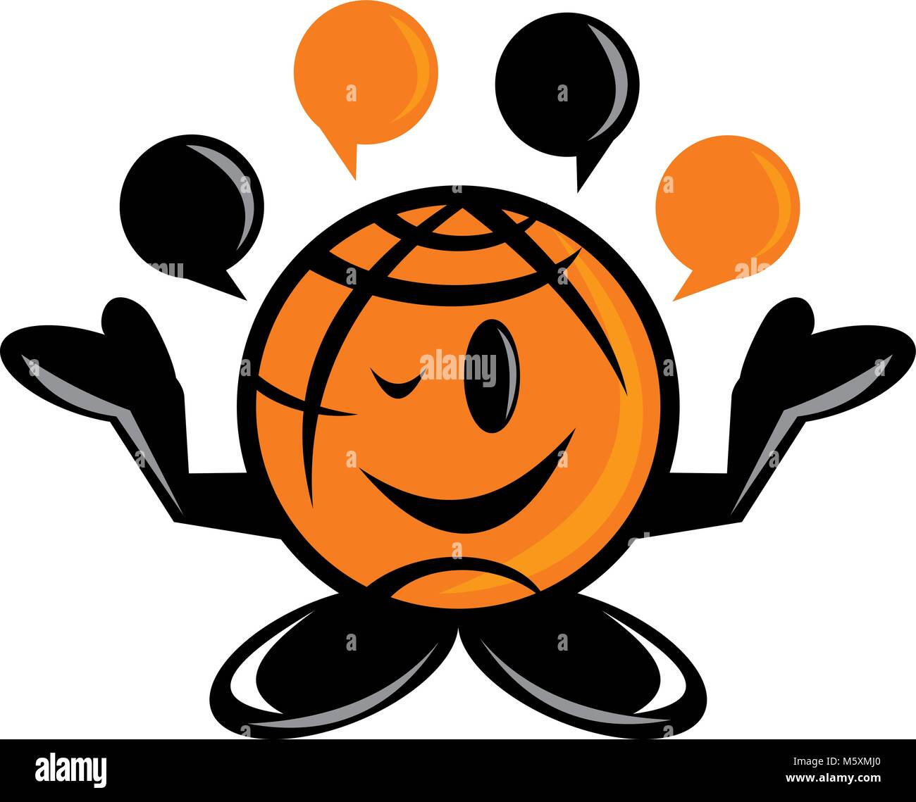 Global Communication Logo Design Template Vector Stock Vector Image ...