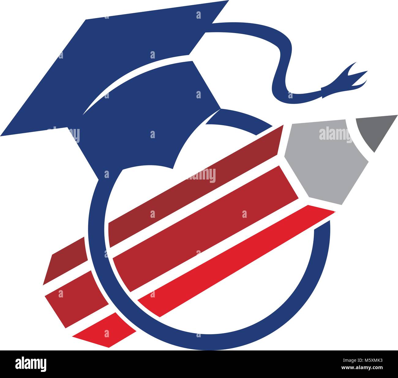 Pencil with Graduation cap Stock Vector Image & Art - Alamy