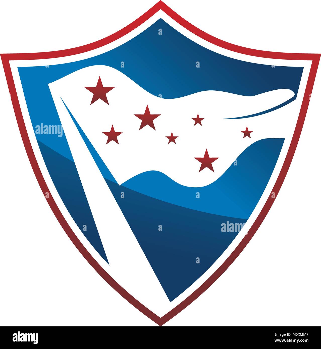 Red end sign flag Stock Vector Images - Alamy