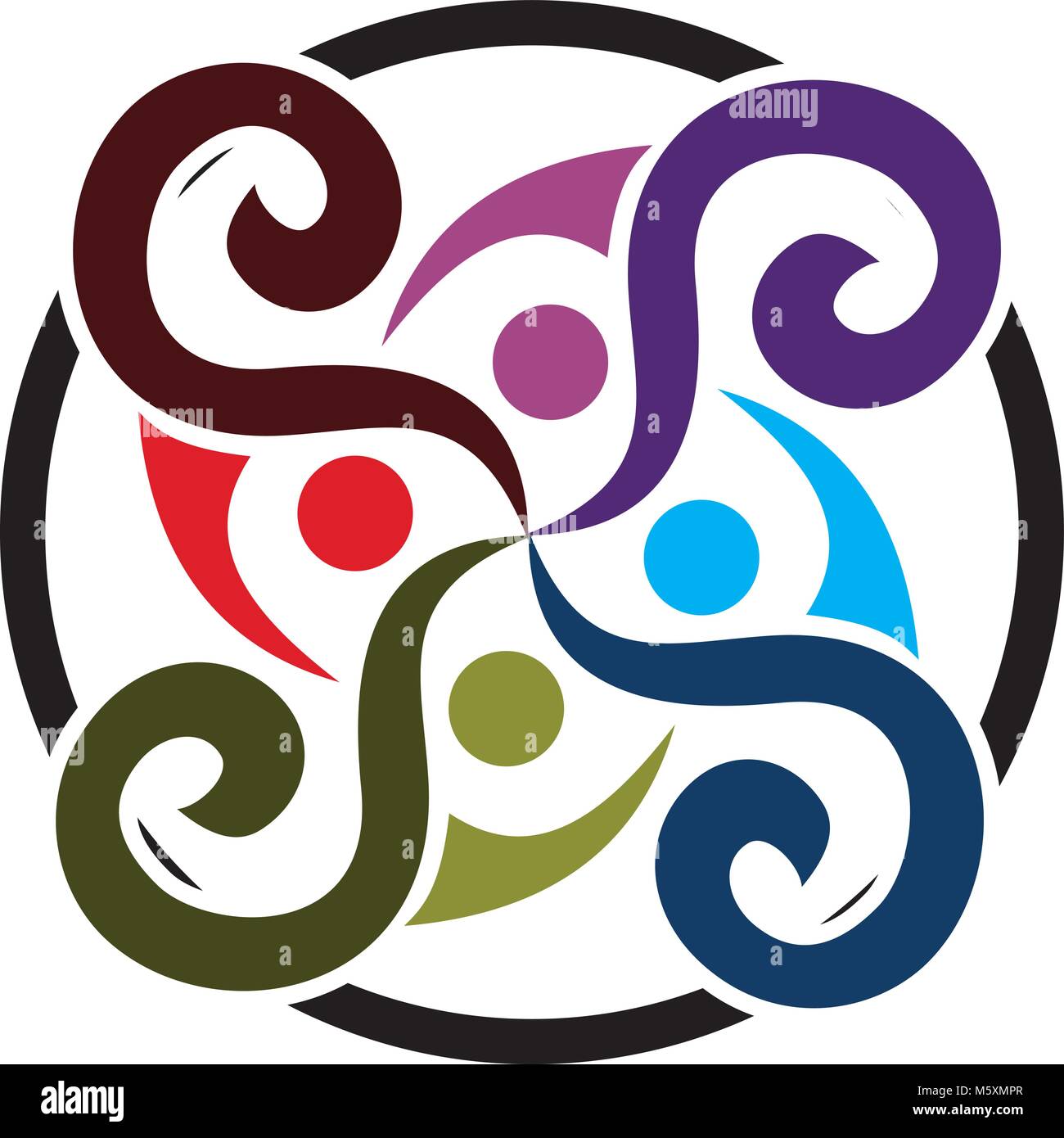 Synergy Vector Logo Design Template Stock Vector Image & Art - Alamy