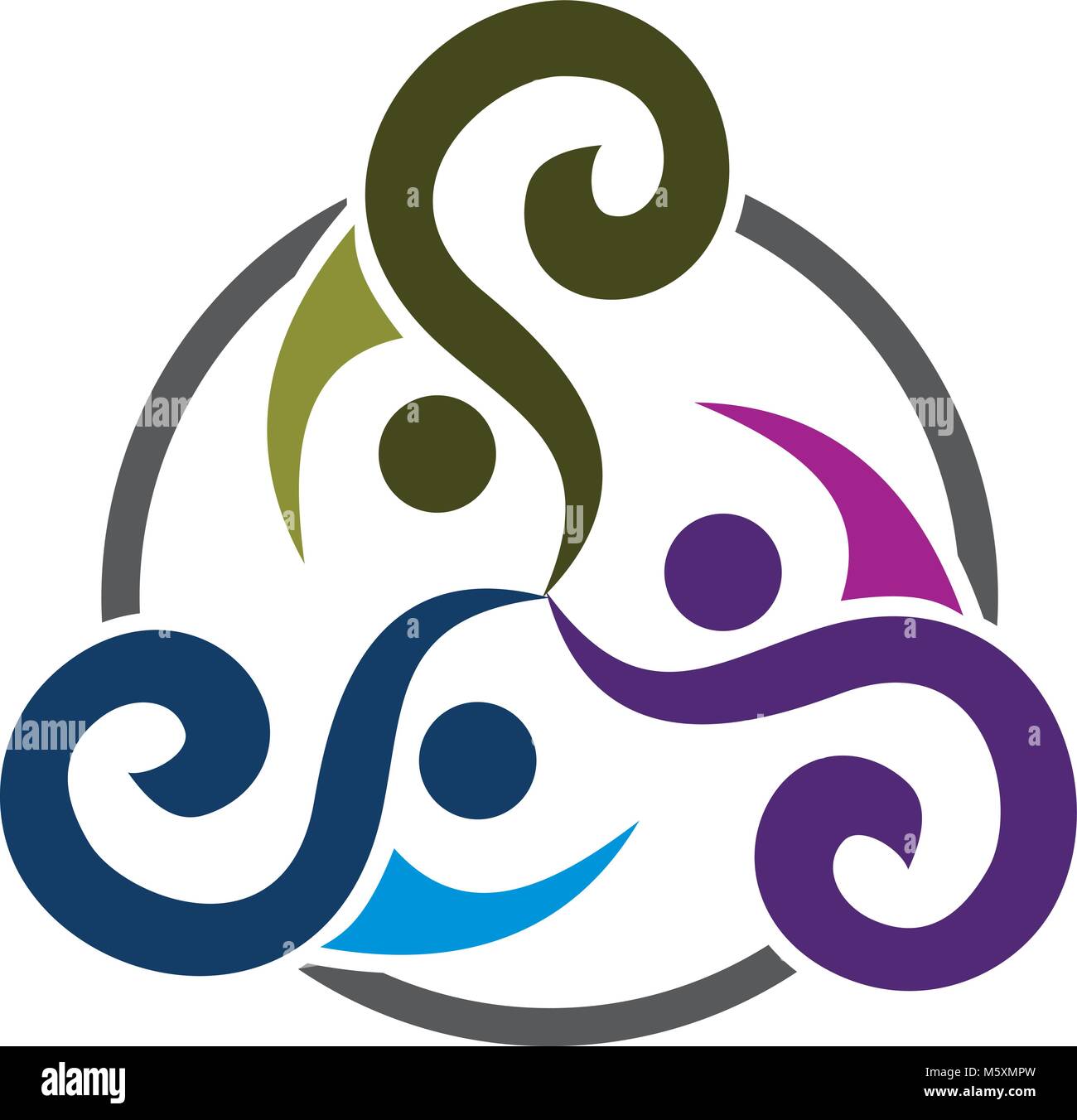 Synergy Vector Logo Design Template Stock Vector Image & Art - Alamy