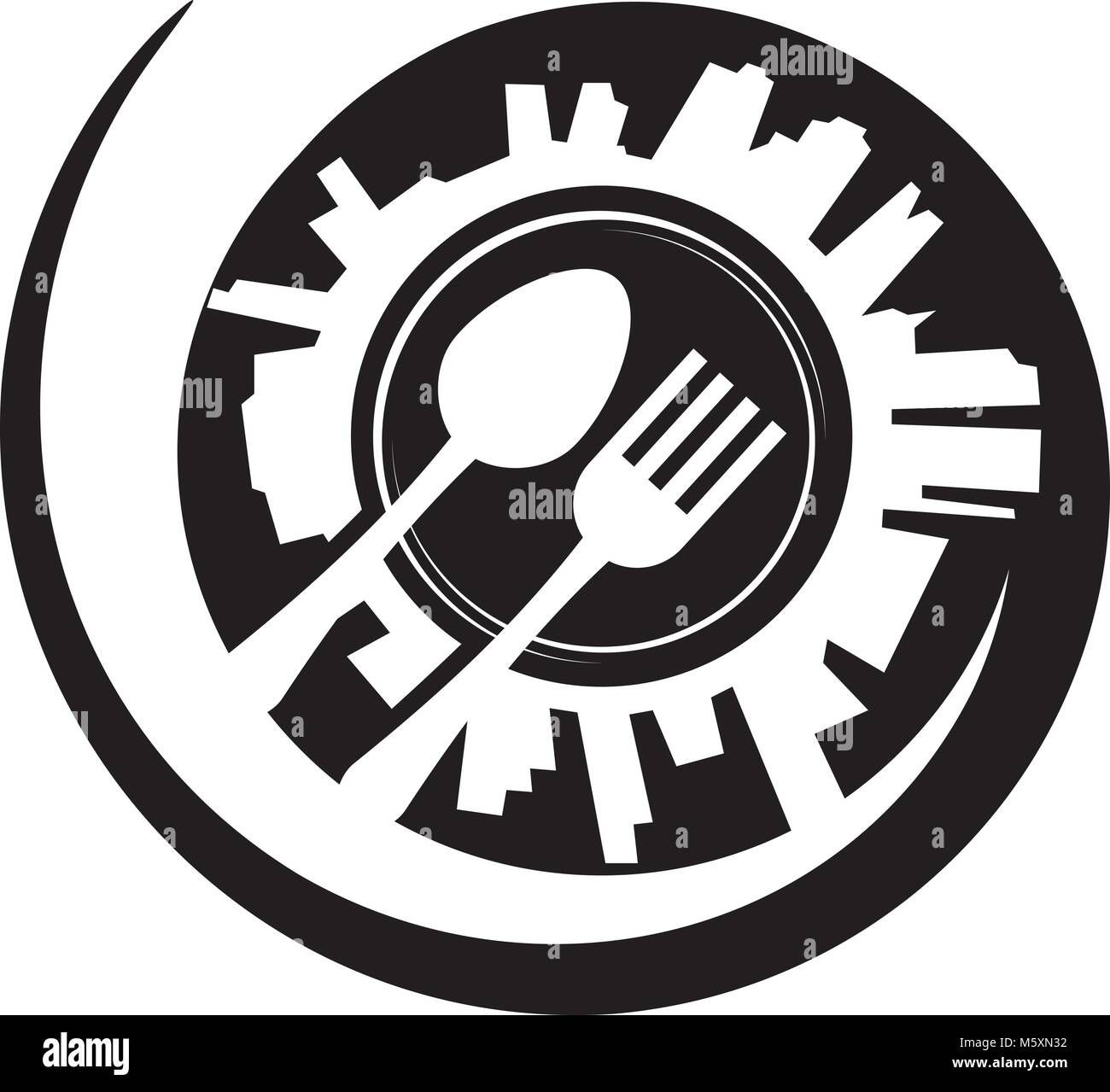 Food Adventure City Stock Vector Image & Art - Alamy