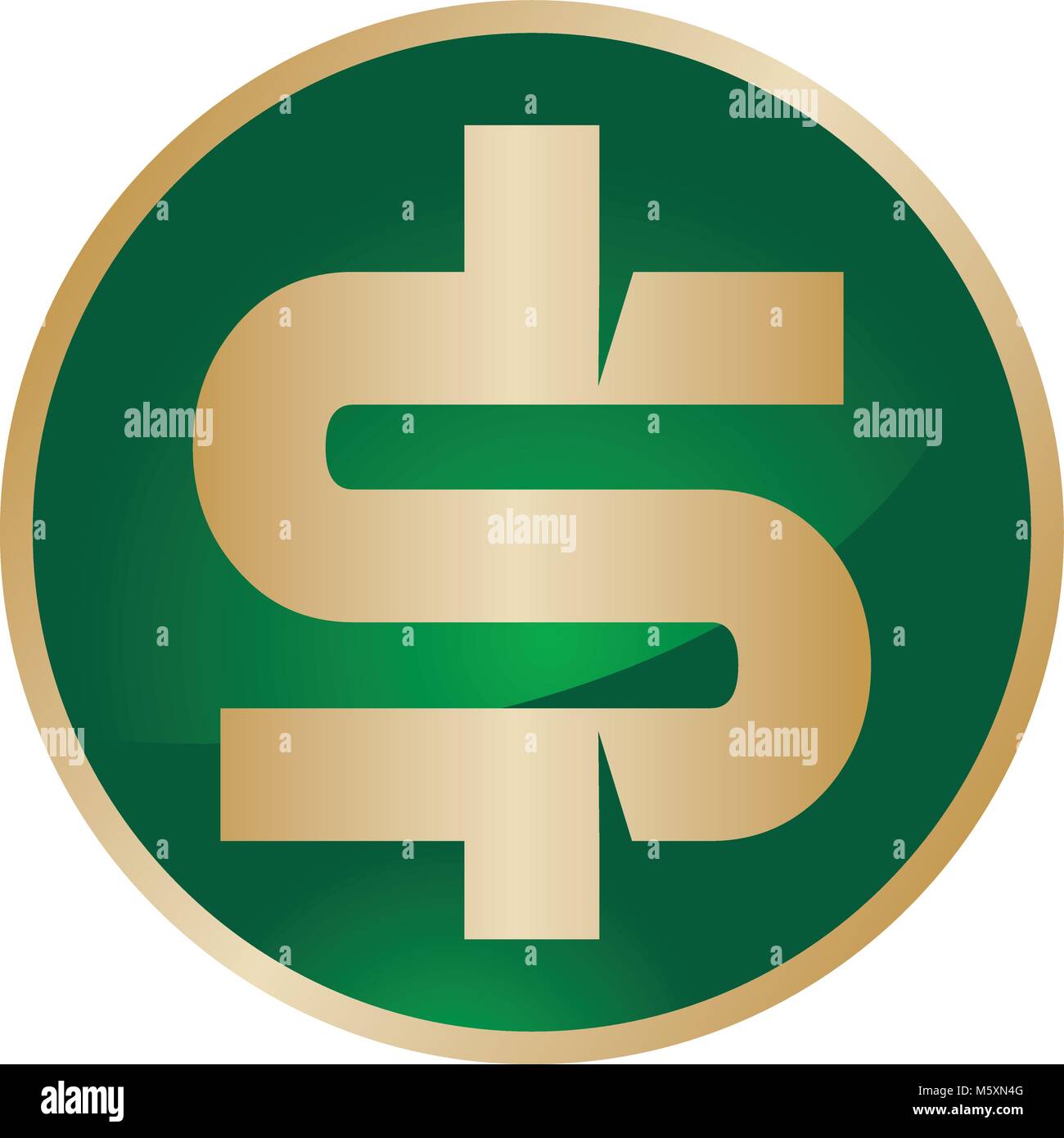 Dollar Icon Logo Design Template Vector Stock Vector Image & Art - Alamy