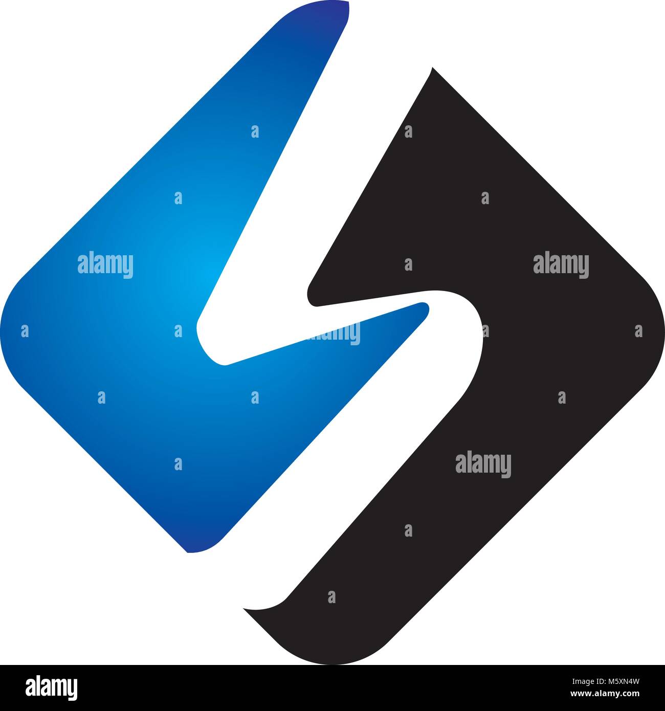 Letter S Modern Square Stock Vector Image & Art - Alamy