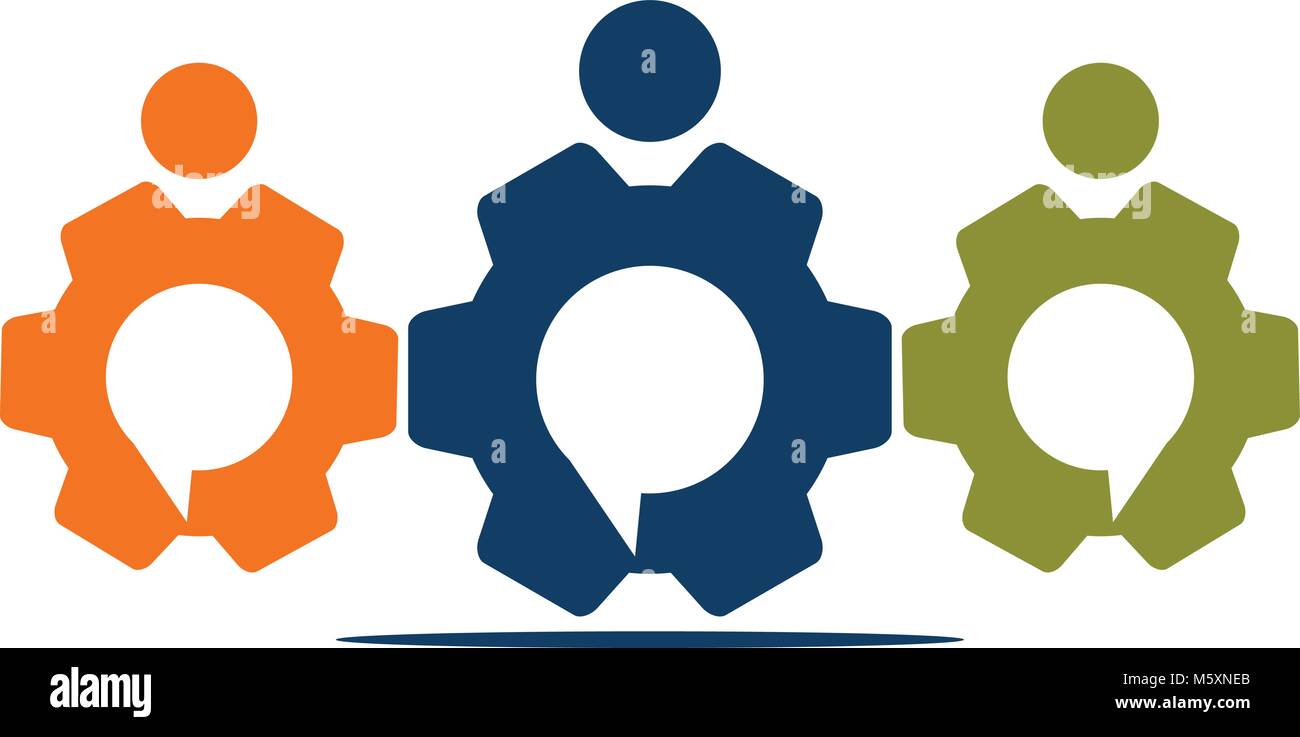 Business team working office synergy Stock Vector Images - Alamy