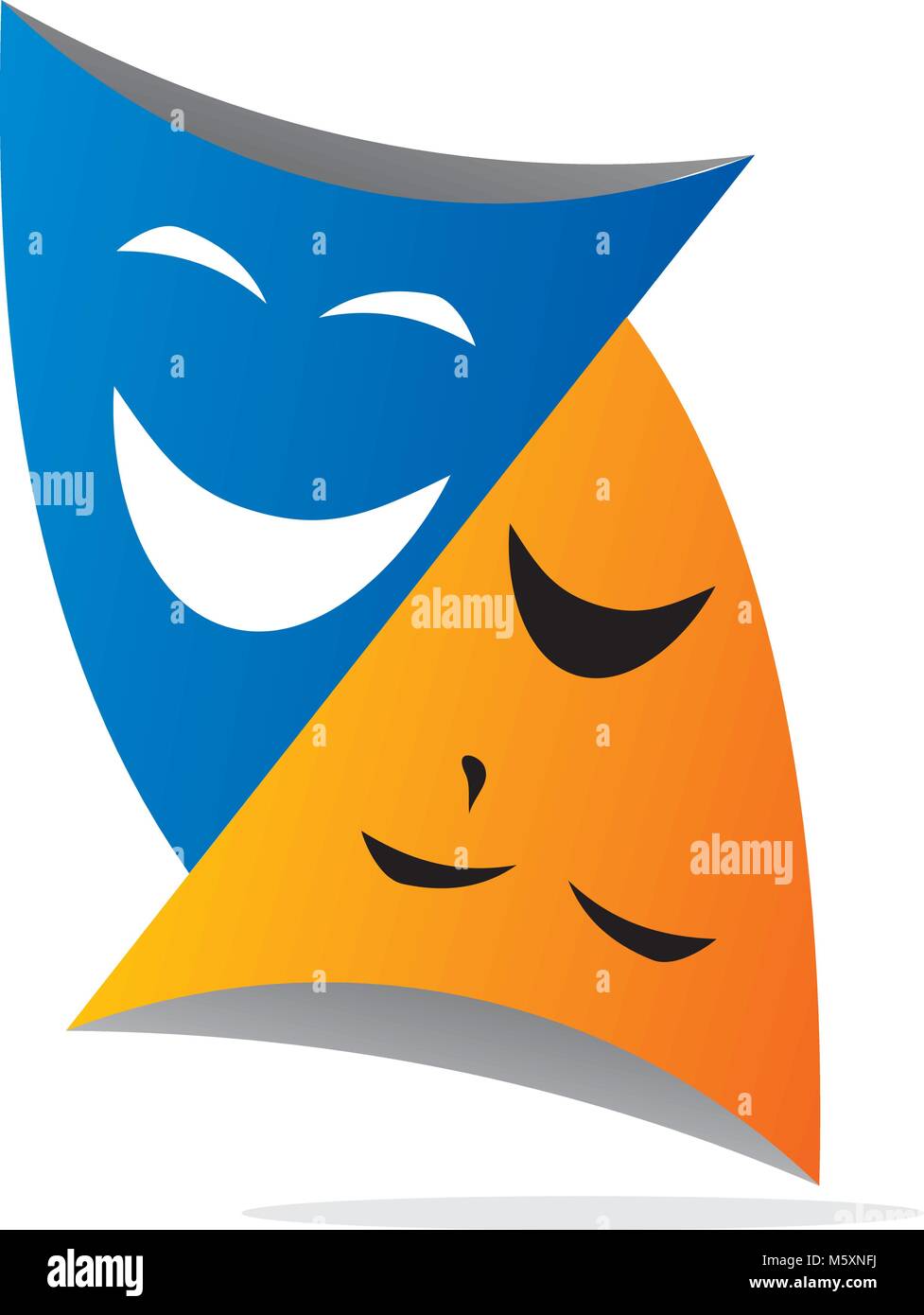 Theatrical Mask Logo Design Template Vector Stock Vector Image & Art ...