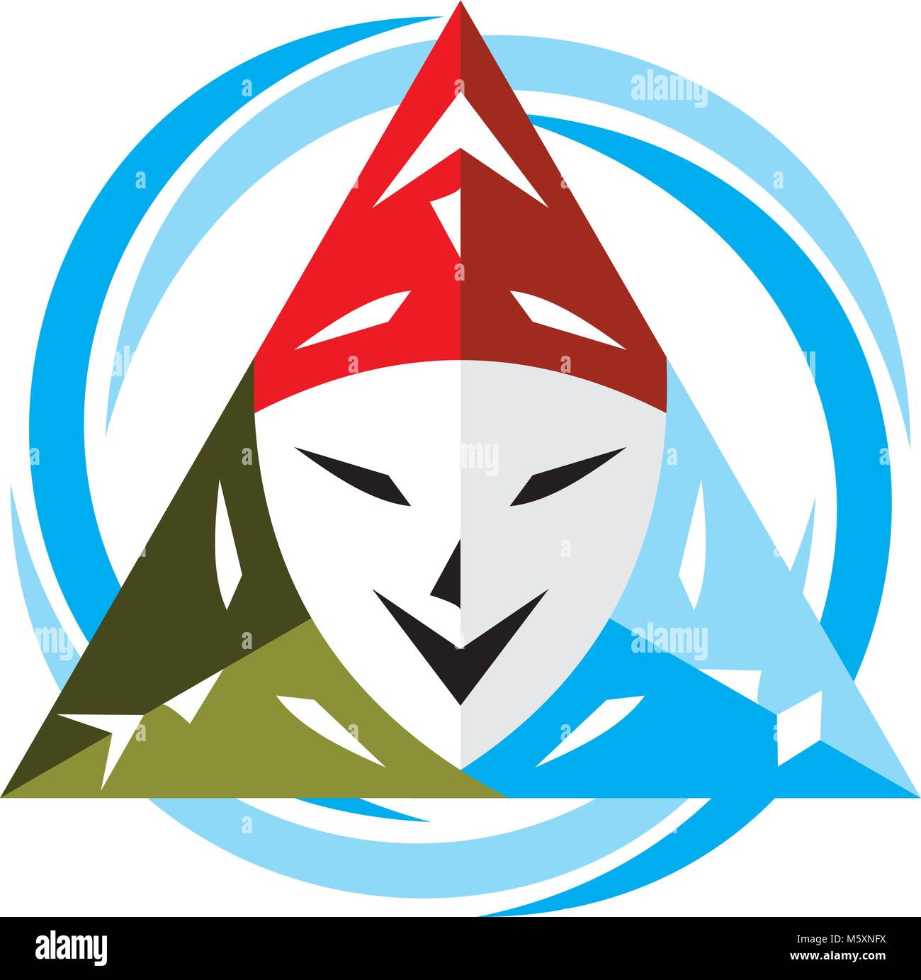 Theatrical Mask Logo Design Template Vector Stock Vector Image & Art ...