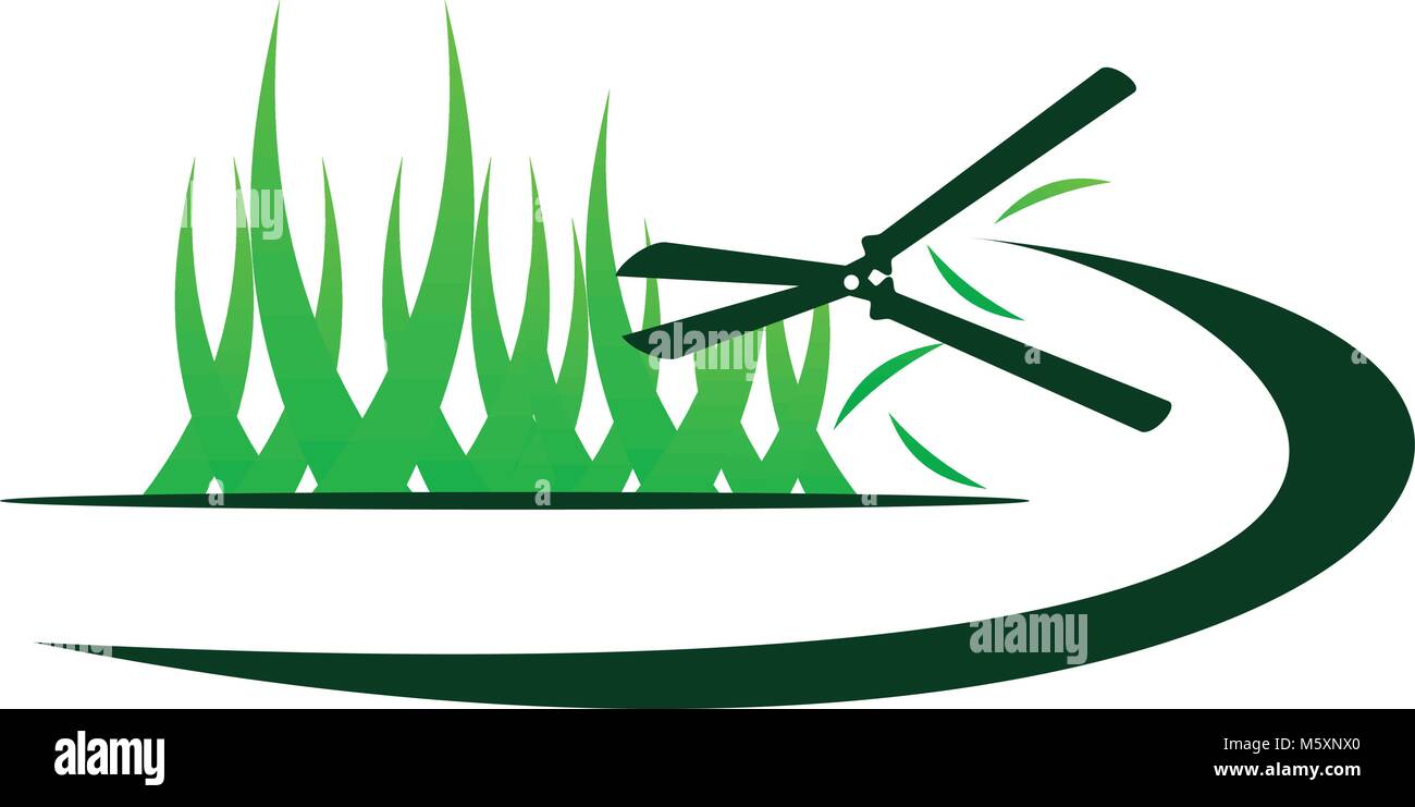 Push reel mower Stock Vector Images - Alamy