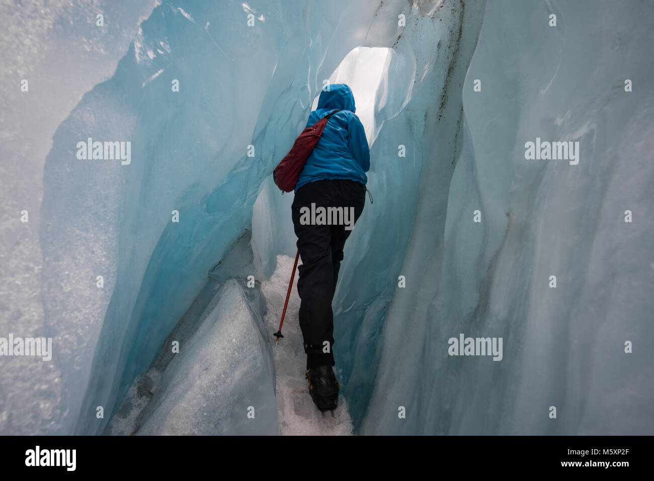 Girl on glacier hi-res stock photography and images - Alamy