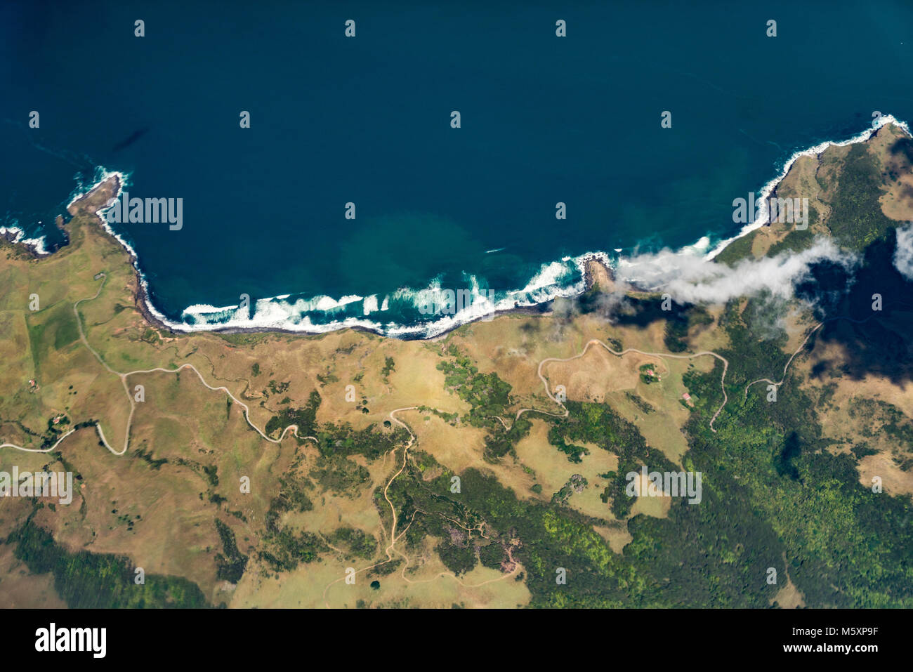 Aerial Coast View of New Zealand North Island Stock Photo - Alamy