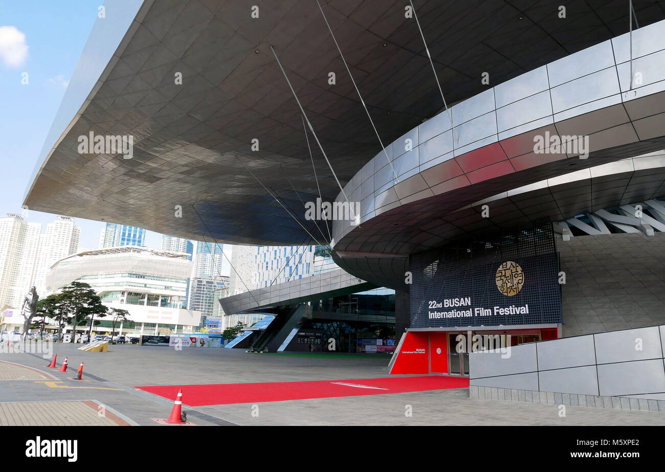 Busan, South Korea - 4 November, 2017: Busan Cinema Center is the ...