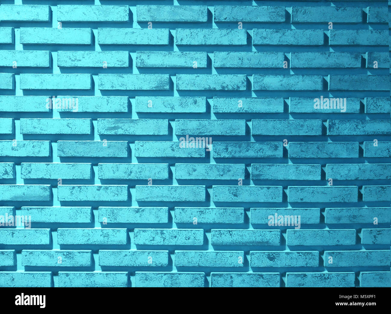 Blue square brick block wall background and texture Stock Photo - Alamy