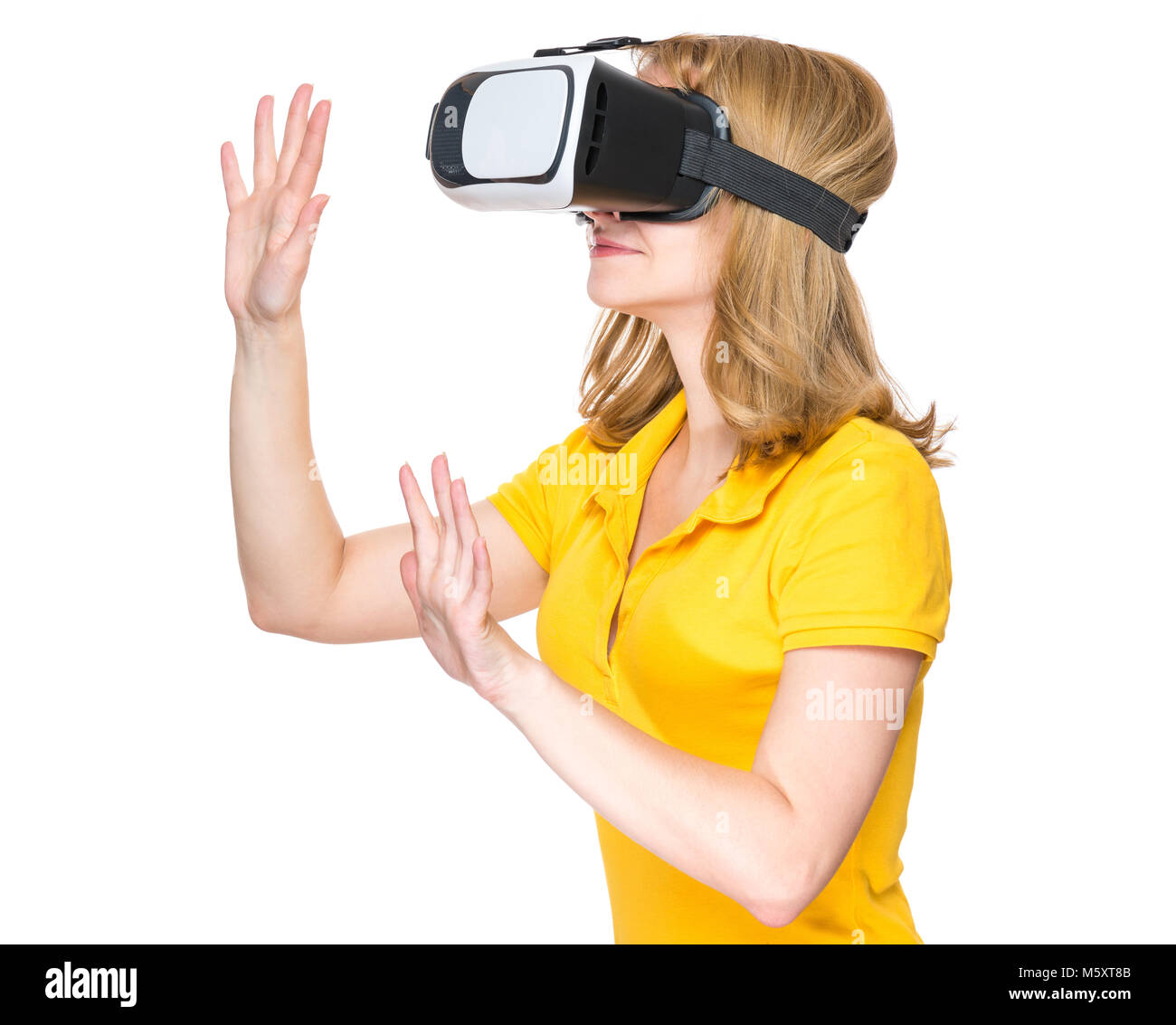 Video gaming woman Cut Out Stock Images & Pictures - Alamy