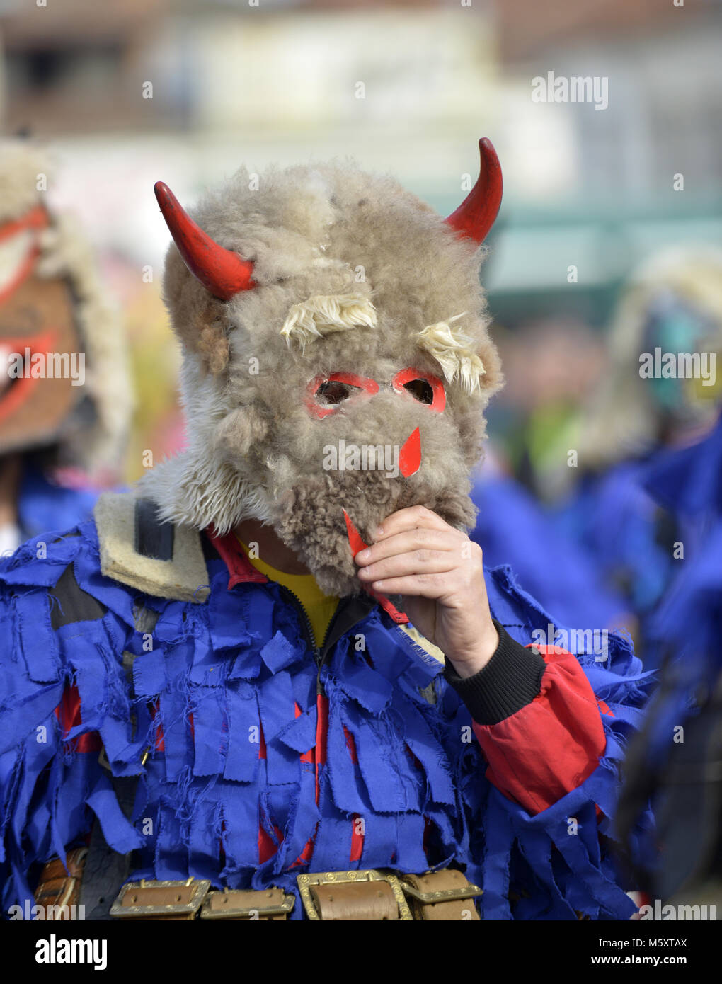 PRILEP, MACEDONIA. FEBRUARY 18 , 2018- performers from villale of ...