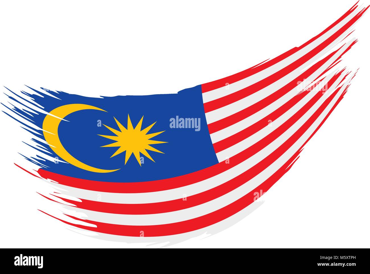 Malaysia flag, vector illustration Stock Vector Image & Art - Alamy