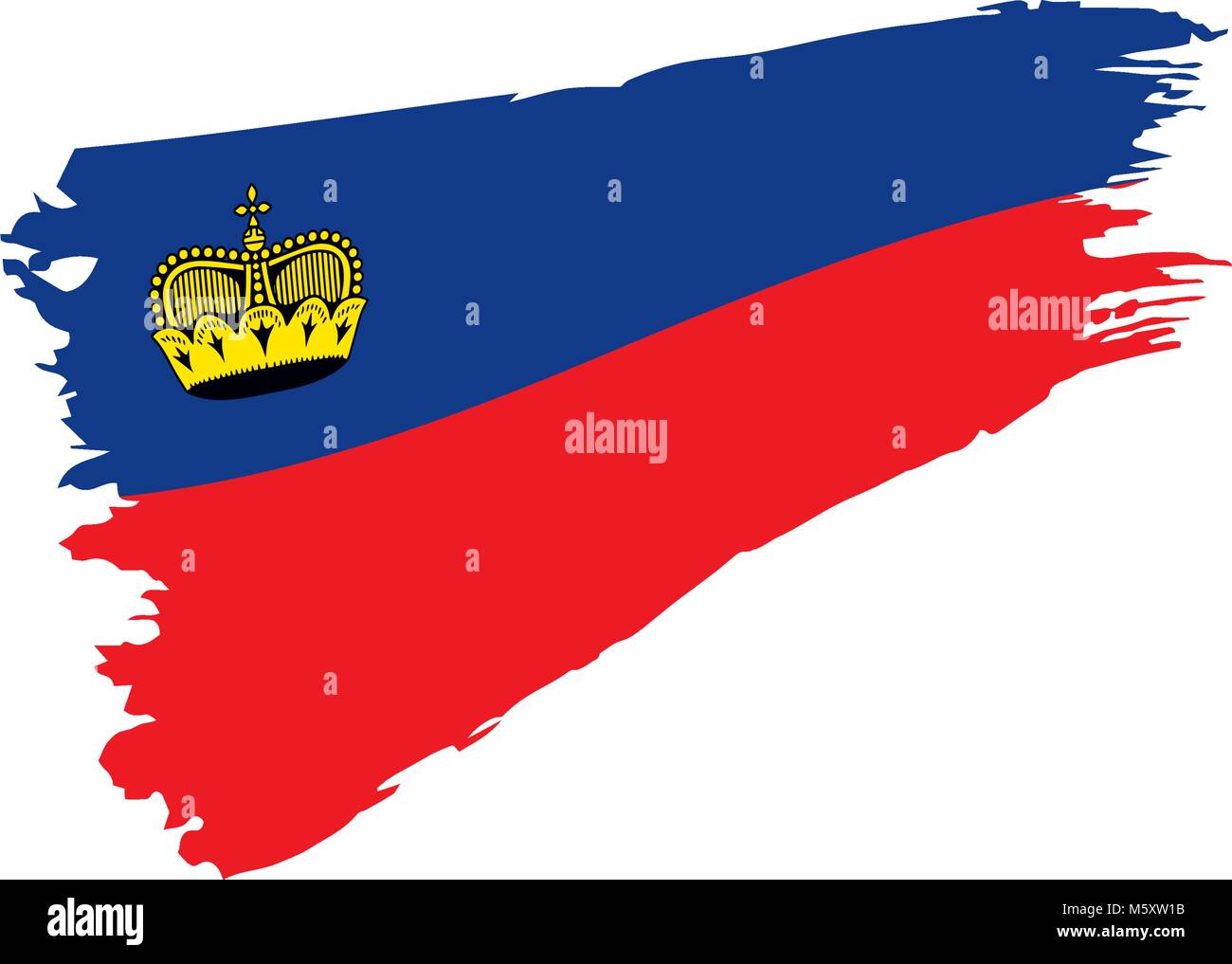 liechtenstein flag, vector illustration Stock Vector Image & Art - Alamy