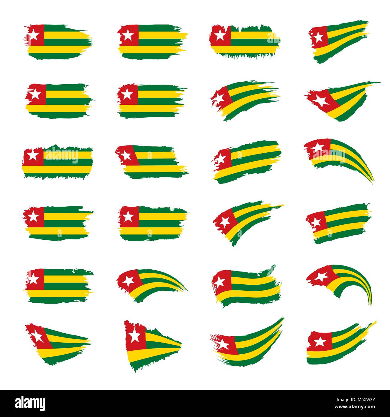 Togo ethnic flag Cut Out Stock Images & Pictures - Alamy