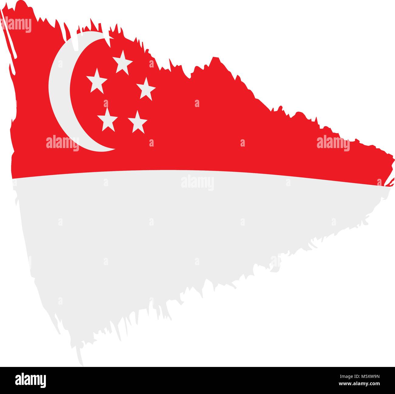 Singapore flag, vector illustration Stock Vector Image & Art - Alamy