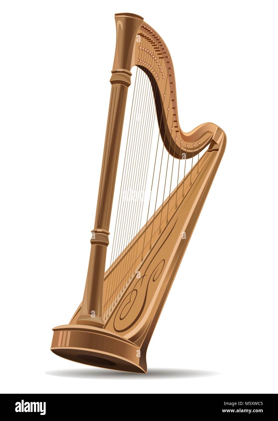 Gold harp logo hi-res stock photography and images - Alamy