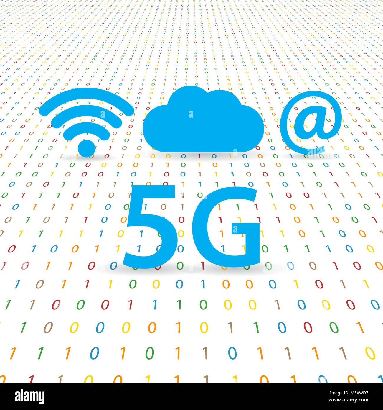 5G speed wireless internet network. Vector illustration Stock Vector ...