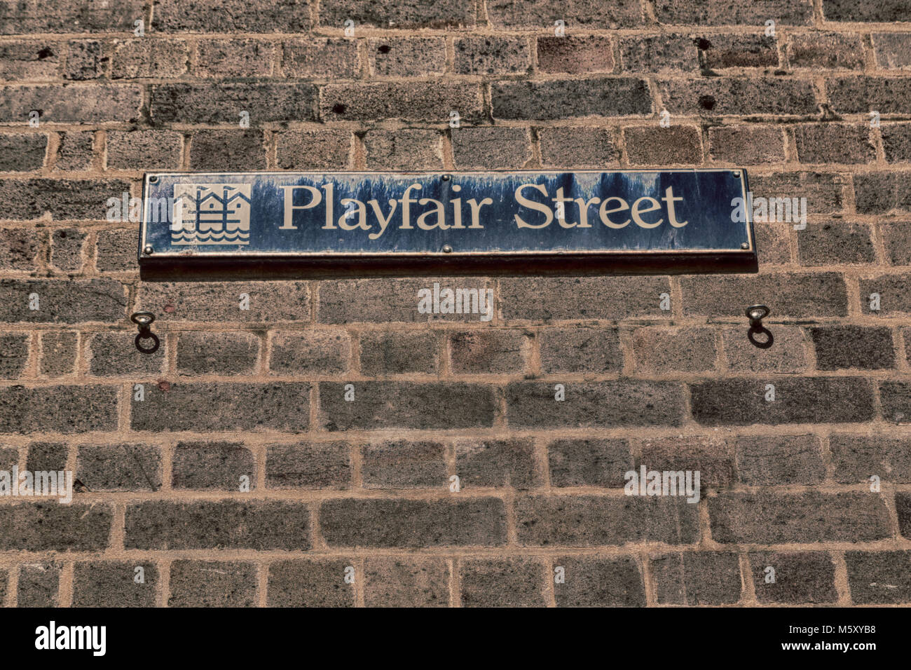 in australia sidney the sign of playfair street in the wall Stock Photo ...