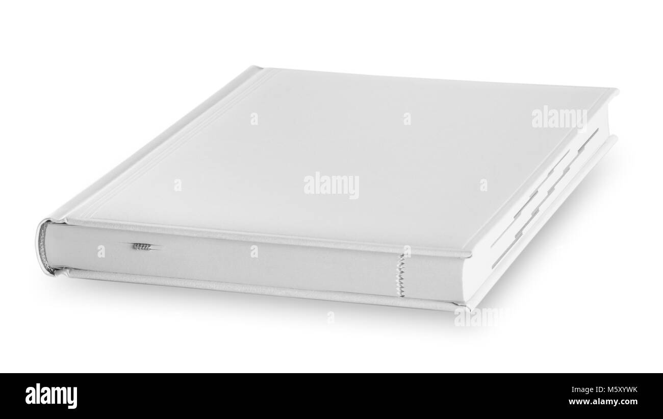 White diary in leather binding Stock Photo - Alamy