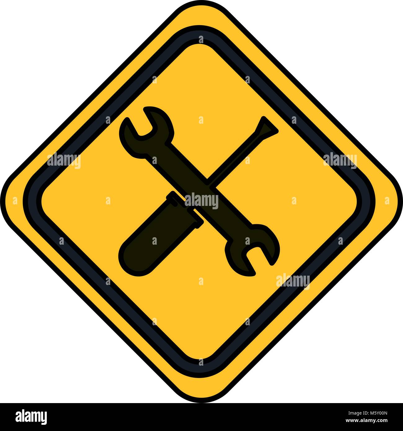 traffic signal with wrench and screwdriver Stock Vector Image & Art - Alamy