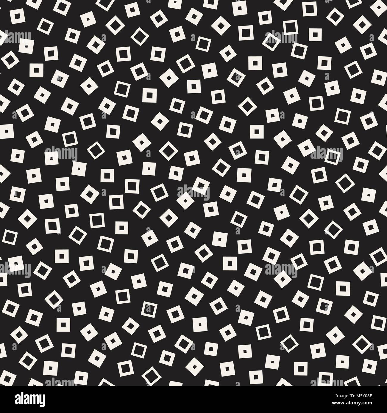 Seamless chaotic patterns. Randomly scattered geometric shapes ...