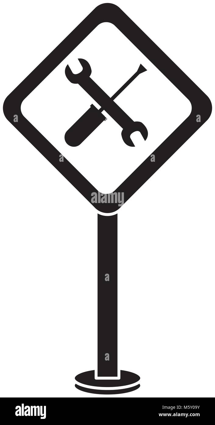traffic signal with wrench and screwdriver Stock Vector Image & Art - Alamy